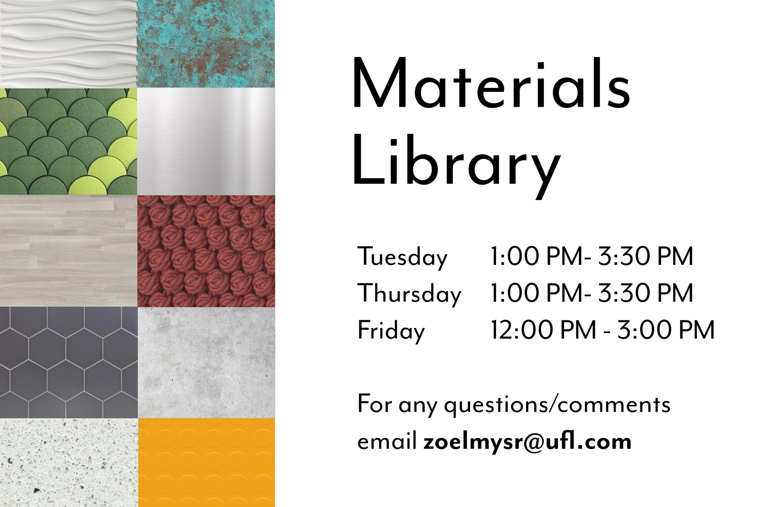 One DCP: Materials Library | Department of Interior Design