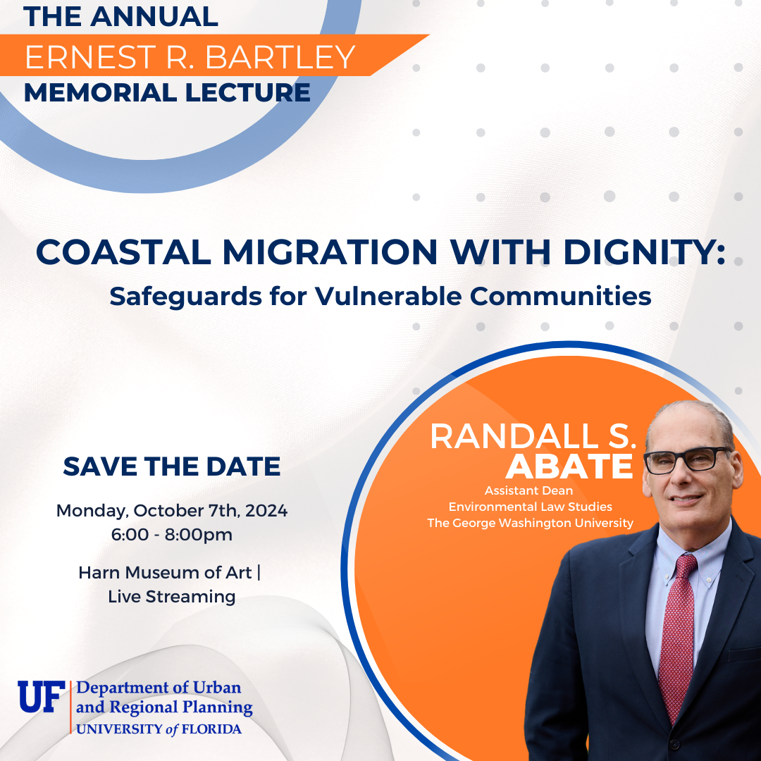 Bartley Lecture | Department of Urban and Regional Planning