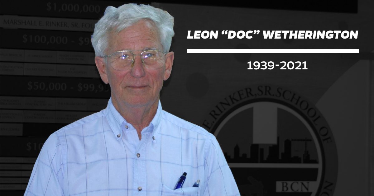 Rinker Lecturer Emeritus Leon Wetherington Passes Away | UF College of ...
