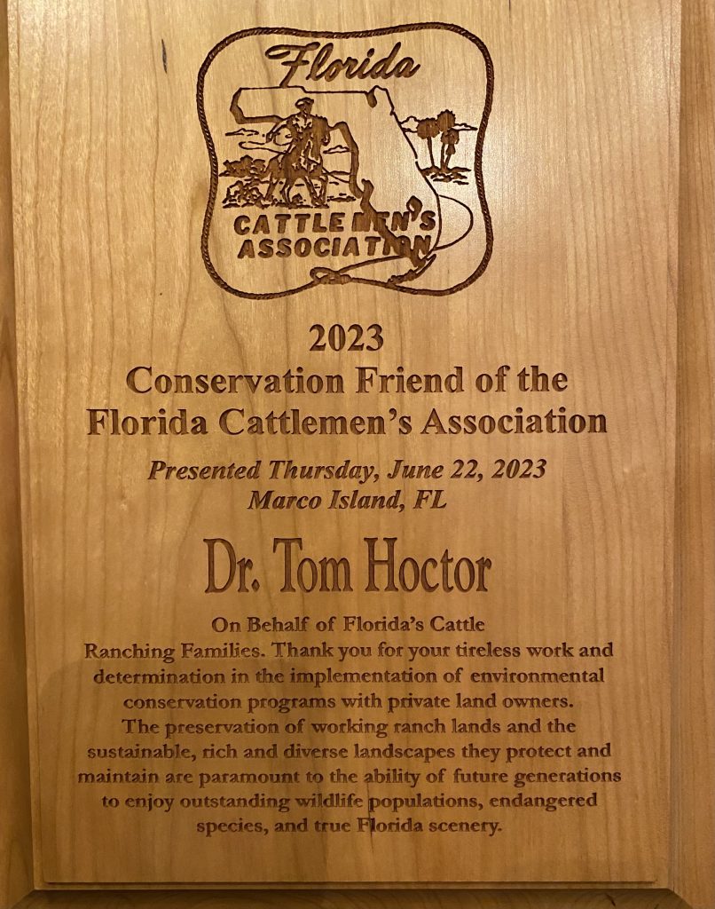 Hoctor Honored by Florida Cattlemen’s Association | UF College of ...